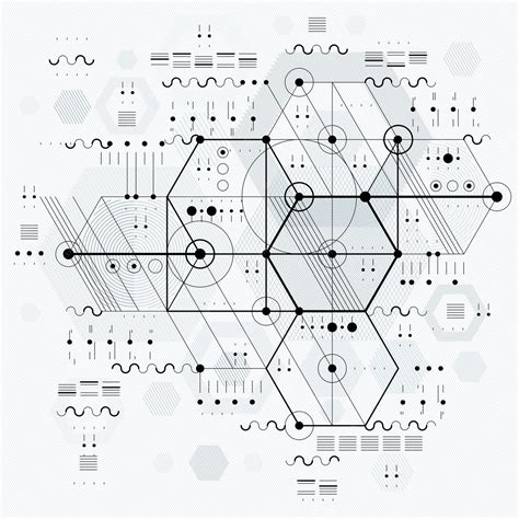 Premium Vector Technical Plan Engineering Draft Vector Drawing Of