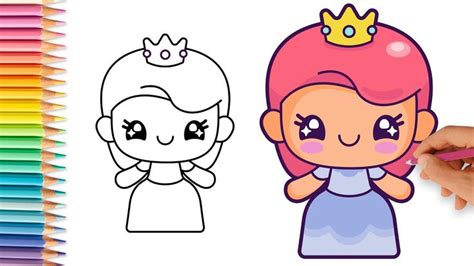 CÓmo Dibujar Una Princesa Kawaii Dibujos Fáciles In 2024 Japanese