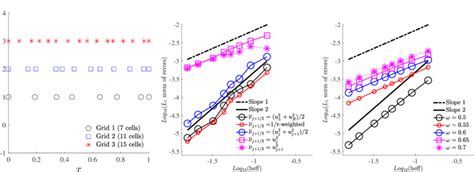 grids and convergence of discretization errors for the one dimensional