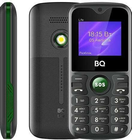 Мобильный телефон BQ BQ 1853 Life, зеленый - купить по выгодной цене в ...