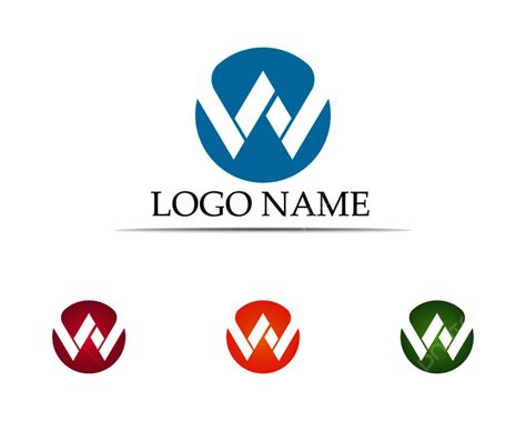 W Logo Vector Template Universal Dynamic V Png And Vector With