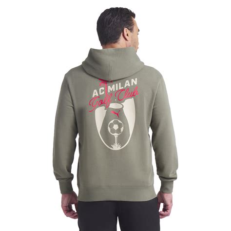 Puma X Ac Milan Golf Club Hoodie Dark Sage 01 633752 Function18