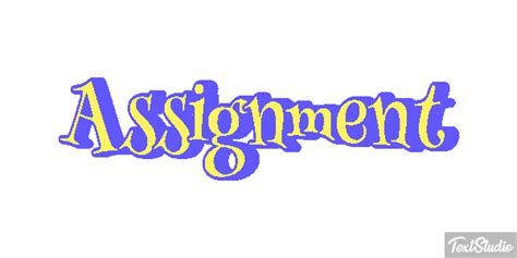 Assignment Word Animated  Logo Designs