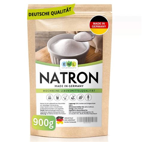 Natron Pulver Baking Soda 900g Deutsche Herstellung U Abfüllung