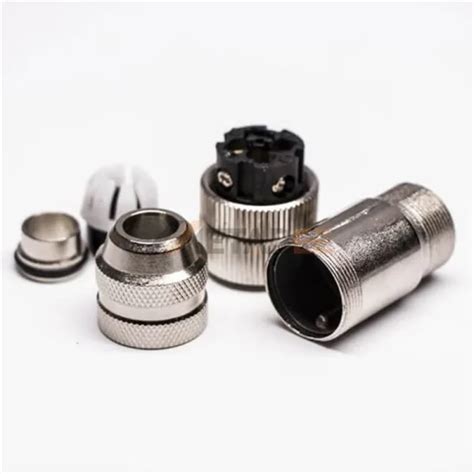 M12 A Coded 5 Pin Female Field Wireable Connector Straight Metabeeai