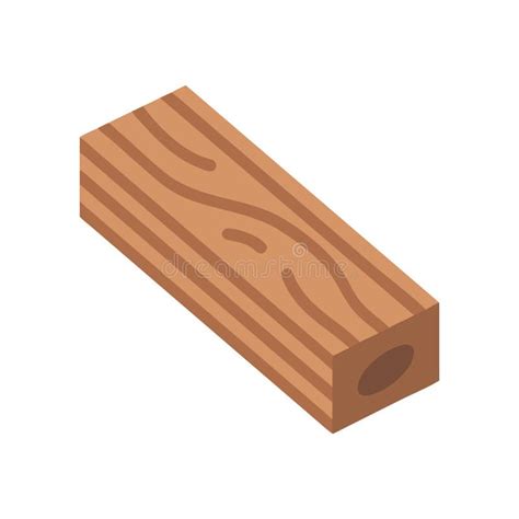 Functional Wood Stud Icon For Building Stock Vector Illustration Of