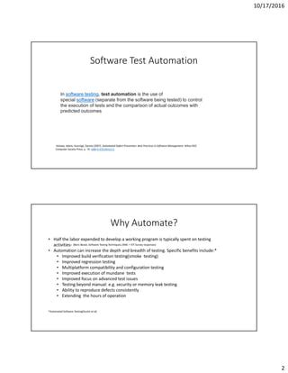 How To Build A Fully Open Source Test Automation Framework PDF Computer Software And