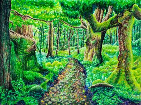 Jungle Pencil Drawing