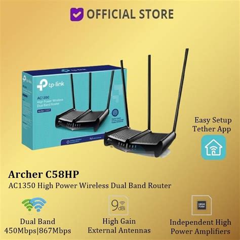 Jual Tp Link Archer C Hp Wifi Ac High Power Wireless Dual Band Router Shopee Indonesia