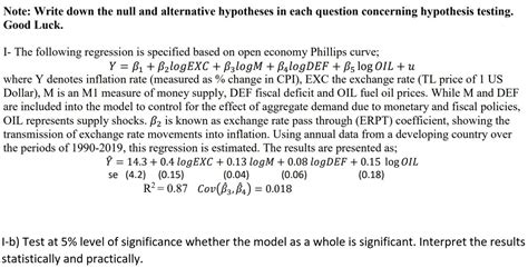Solved Note Write Down The Null And Alternative Hypotheses Chegg Com