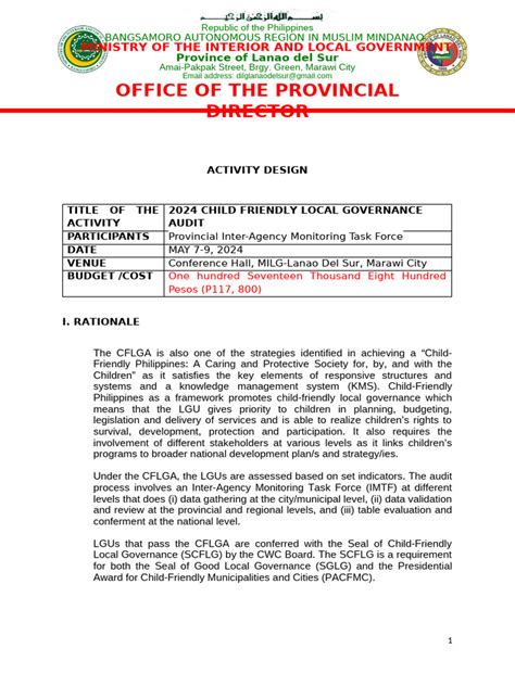 2023 Lcpc Activity Design 1 Pdf Business