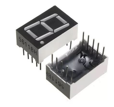 5x Display 7 Segmentos 1 Dígito 056 Anodo Comum 5611bh Mercadolivre