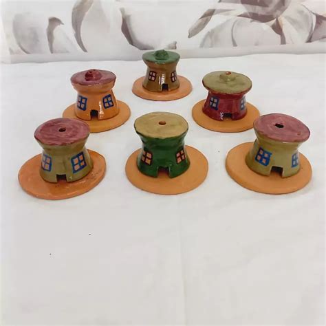 خرید و قیمت جا عودی سرامیکی دستساز مدل کلبه قابل شستشو از غرفه سفال و سرامیک تیهو