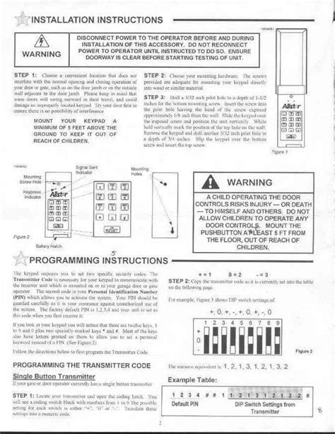 Clicker Keypad Programming Manual