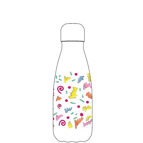 Original Retro Squiggles Pattern Proworks Bottles
