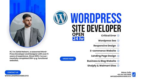 Comprehensive Wordpress Development And Design Services By Zahid Haleem
