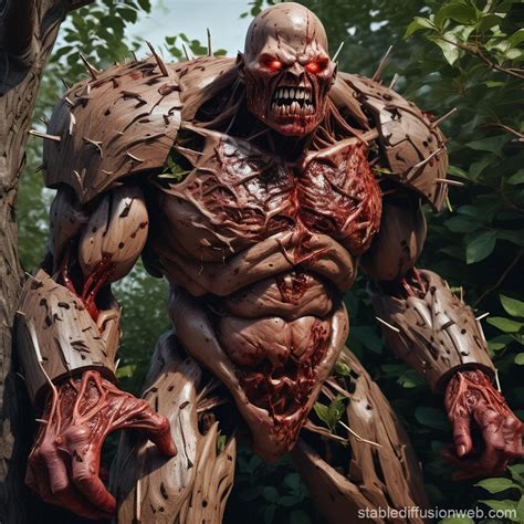 Dnd Golem Portrait With Bloody Flash Stable Diffusion Online