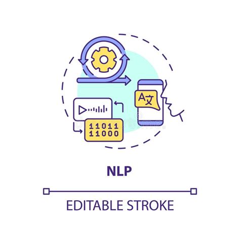 2d Customizable Nlp Line Icon Concept Stock Vector Illustration Of