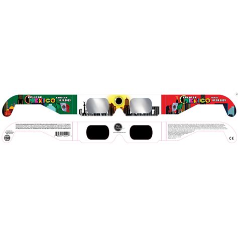 Solar Eclipse Glasses Iso Certified Safe Cardboard Mexican N Worldwideslides