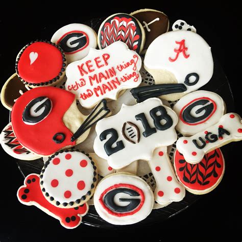Uga Cookies For National Championship 2018 Sugar Cookies Decorated