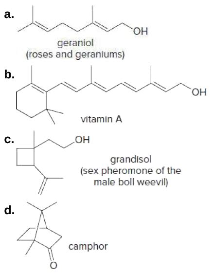 Answered A Он Geraniol Roses And Geraniums B Он Vitamin A C Он