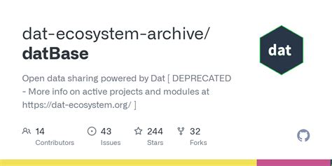 Github Dat Ecosystem Archivedatbase Open Data Sharing Powered By