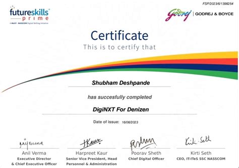 Shubham Deshpande On Linkedin Im Happy To Share That Ive Obtained A