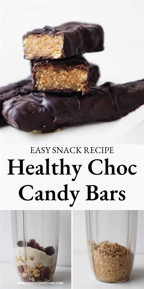 Healthy Chocolate Bars Recipe Homemade Mastery