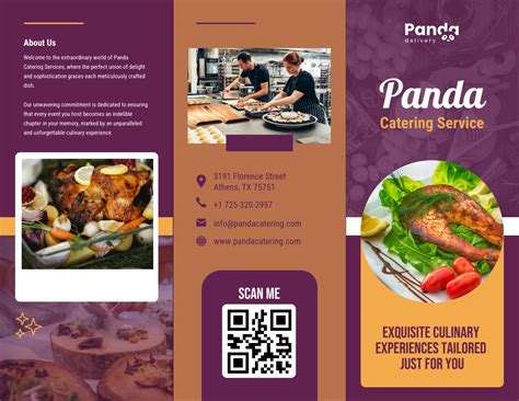 Folleto De Servicios De Catering Gourmet Venngage