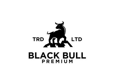 Premium Black Bull Logo Design Graphic By Alpha Std · Creative Fabrica