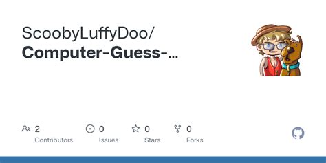 Github Scoobyluffydoocomputer Guess Number