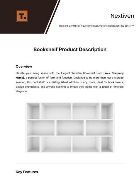Free Product Description Templates To Edit Online