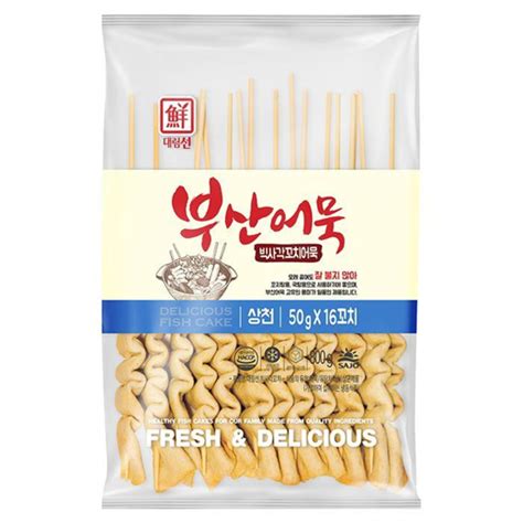 티몬 글로벌 홀세일 사조대림 사조 대림선 부산어묵 빅 사각 꼬치 800g X 5개 식품