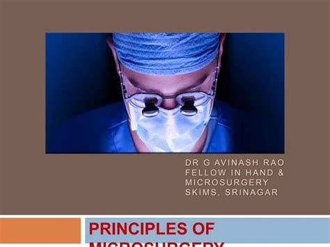 Microsurgery Pptx First Aid Injuries