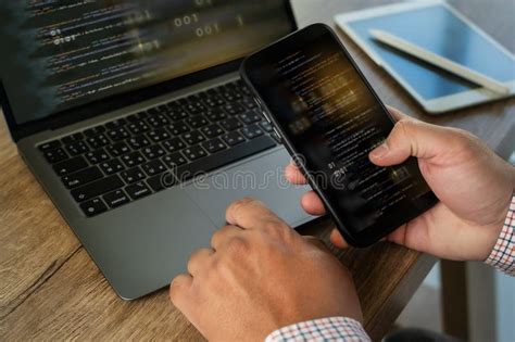 Software Engineer Working On A Laptop Website Application Development
