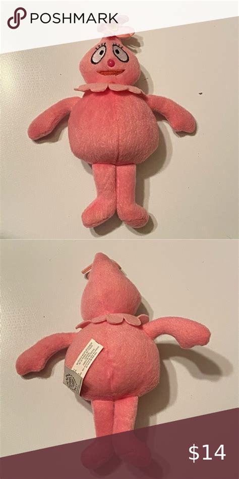 Yo Gabba Gabba Foofa Pink 9 Tall Plush Figure Toy Tv Show Yo Gabba