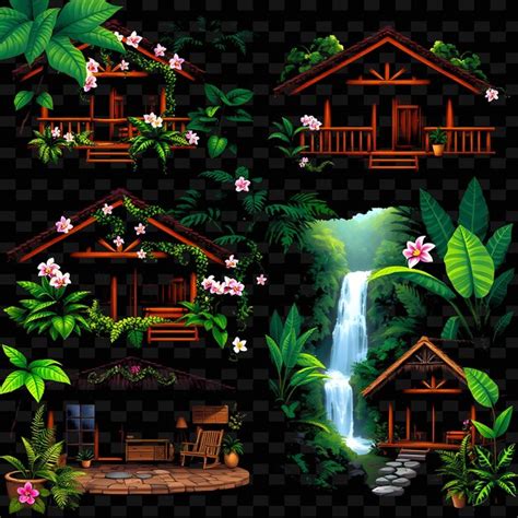 Jungle Maison Psd Modèles Psd Gratuits De Haute Qualité à Télécharger