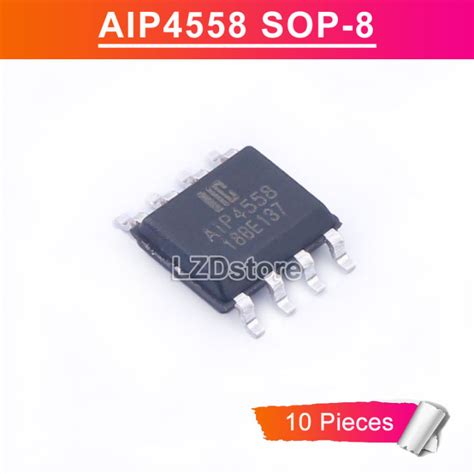 10pcs Aip4558 Aip 4558 Sop8 Aip4558s Sop 8 Smd Dual Operational