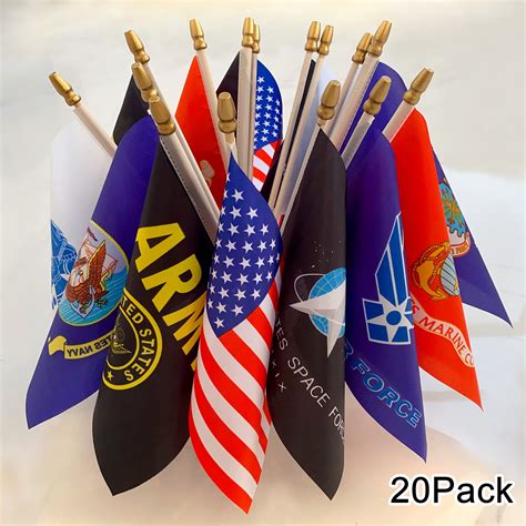 Miniature Military Branch Flags Armed Forces Flag Six Branches Of