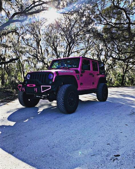 Pink Jeep Rubicon Pink Jeep With Lights Matte Pink Jeep Wrangler Jeep Rosa