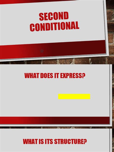Understanding The Second Conditional Pdf Clause Semantic Units