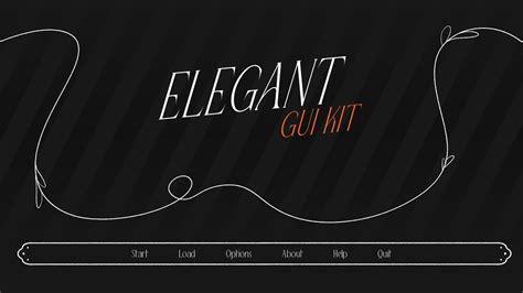 Elegant Gui Kit By Chiara For Make Visual Novel Assets Jam