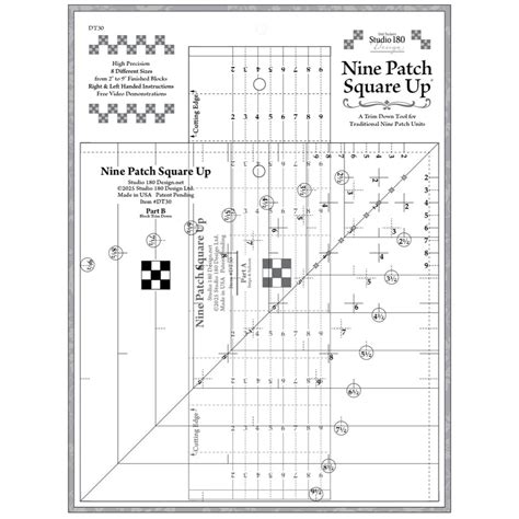 Nine Patch Square Up 2 Part Set 95 Square And 3x5 X 12 Loris