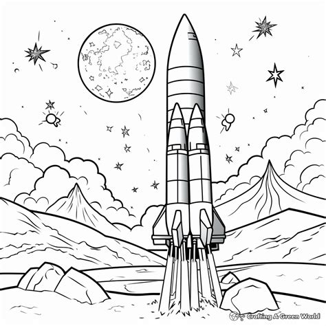 Rocket Coloring Pages Free And Printable