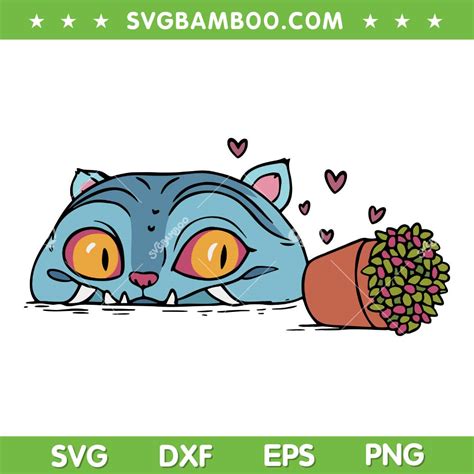 Cute Tiger Kpop Demon Hunters Svg Derpy Staring At Plant