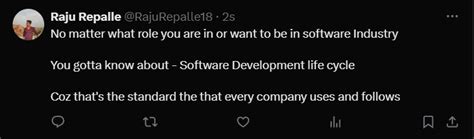 Raju Repalle On Linkedin Basic Thing You Need Learn About Software Sdlc Software