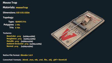 3d Mouse Trap Turbosquid 2241084