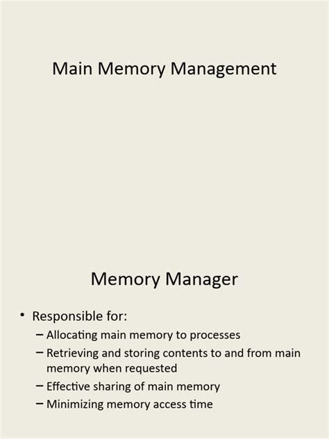 set 6 memory management pdf computer data storage process computing