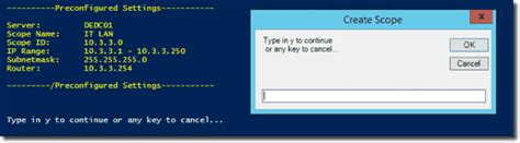 Create A DHCP Scope With A PowerShell Script Sysops