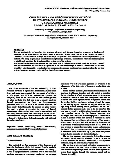 Report Pdf Comparative Analysis Of Different Methods To Evaluate The